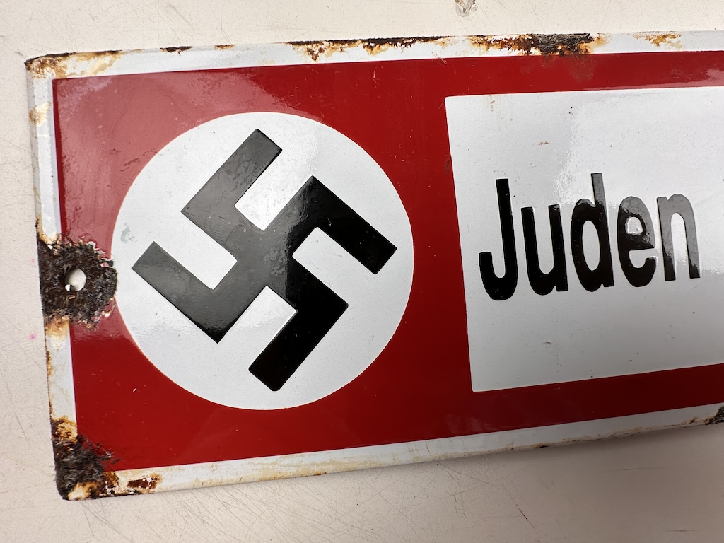 Original German NSDAP NAZI PARTY Anti-Semitic Juden Unerwunscht Jew ...