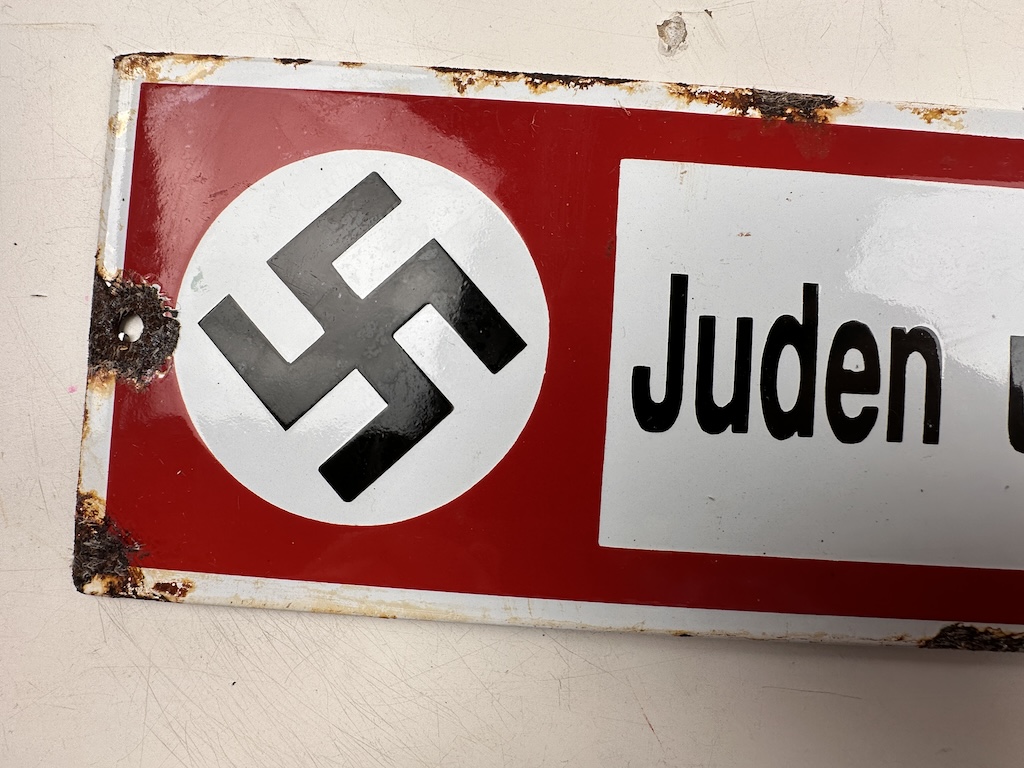 Original German NSDAP NAZI PARTY Anti-Semitic Juden Unerwunscht Jew ...