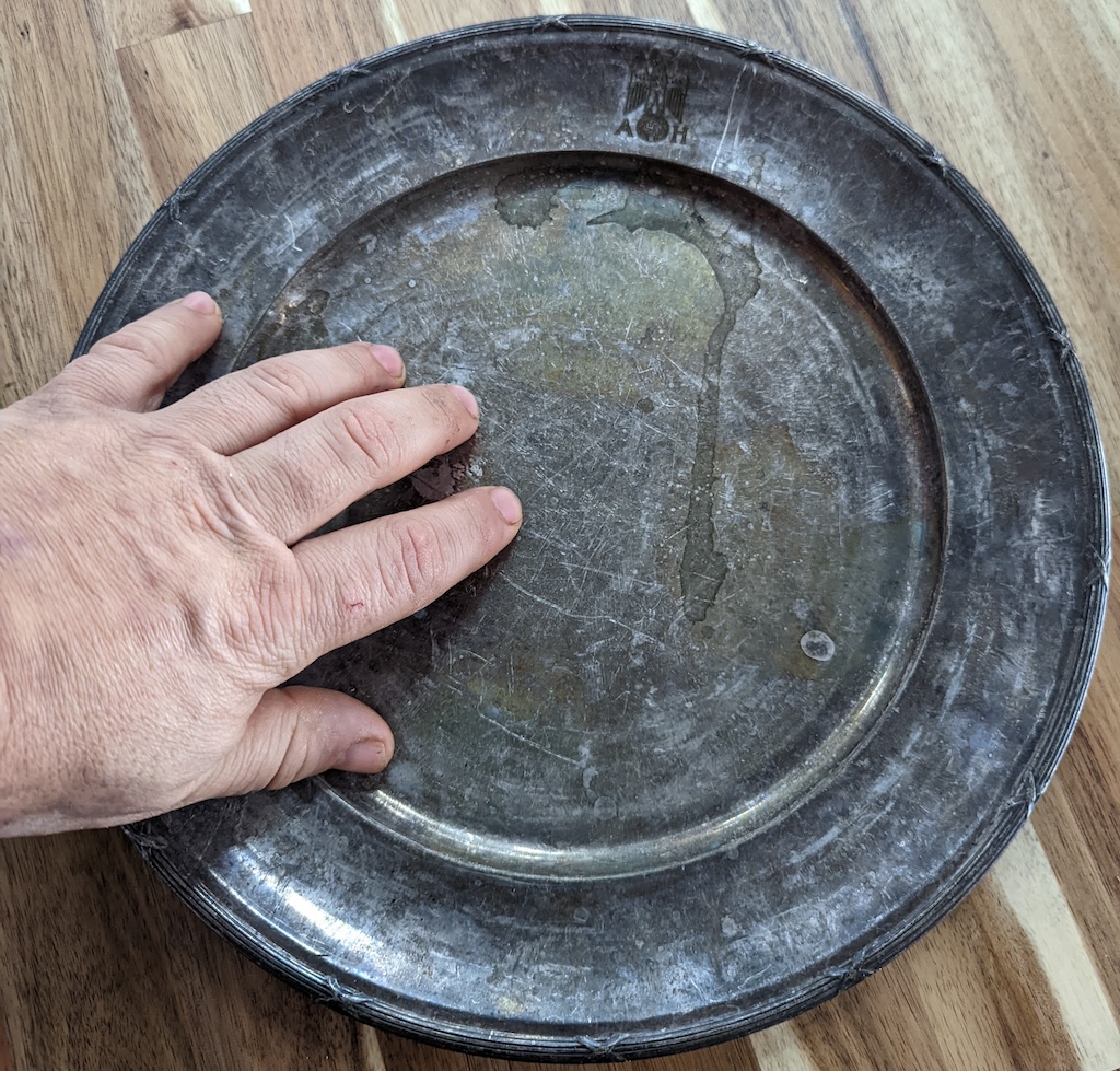 Third reich Adolf hitler AH monogram silverware LARGE TRAY from the ...