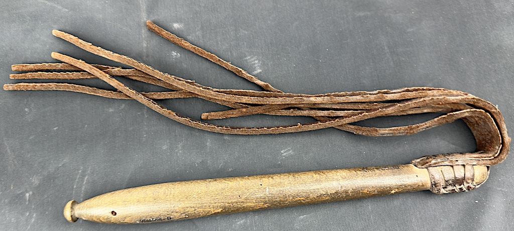 concentration camp DACHAU Waffen SS KAPO Jew Jewish marked whip truncheon