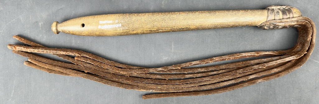 concentration camp BUCHENWALD Waffen SS KAPO Jew Jewish marked whip ...