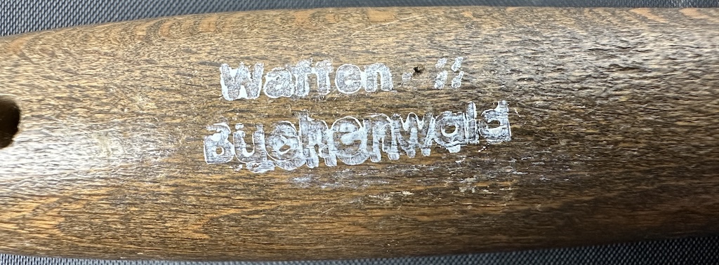 concentration camp DACHAU Waffen SS KAPO Jew Jewish marked whip truncheon