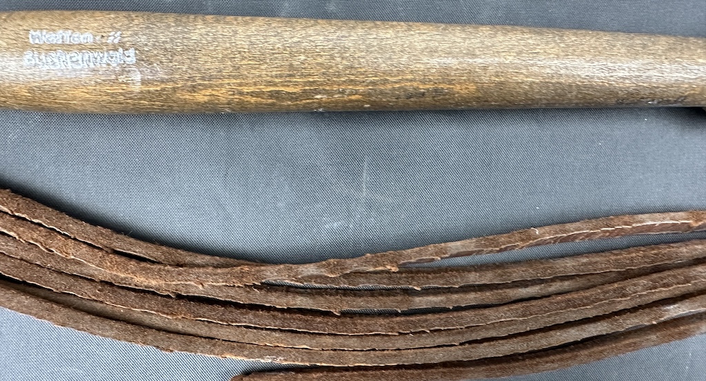 concentration camp DACHAU Waffen SS KAPO Jew Jewish marked whip truncheon