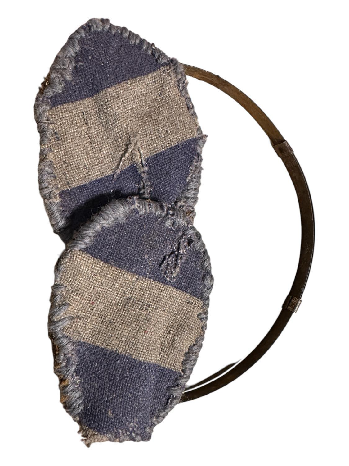 Concentration camp inmate hand made earmuff ear protection made in camp ...