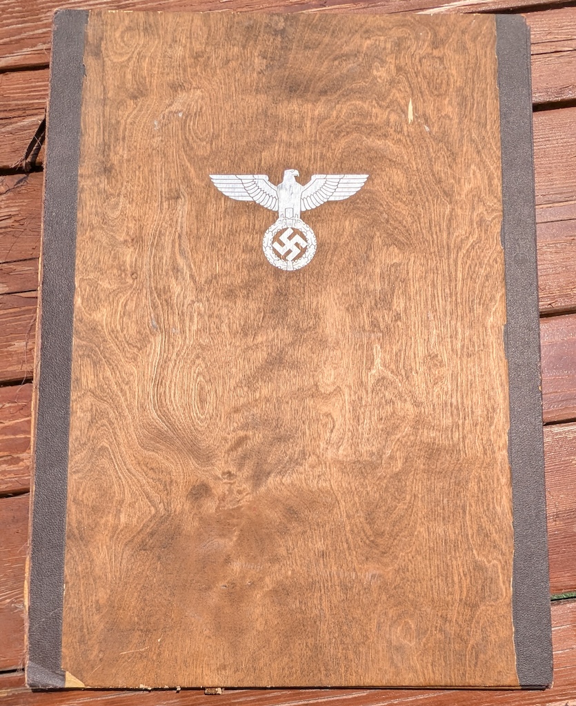 CREATION OF THE WAFFEN SS by HIMMLER - large BOOK with ORIGINAL ...