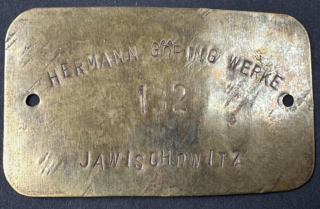 Holocaust Reichswerke Hermann Goring metal ID plate forced labour werke ...
