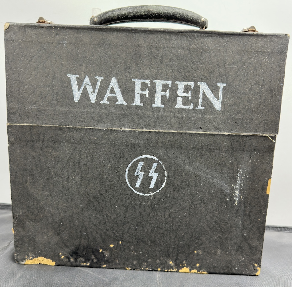 huge set of WAFFEN SS Lazarett scholl RECORDS with 3 SS books in case