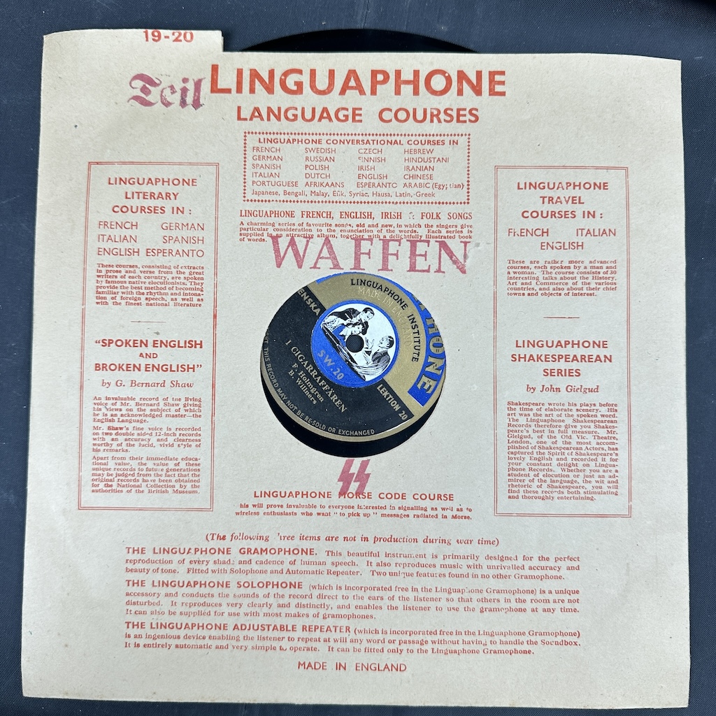 huge set of WAFFEN SS Lazarett scholl RECORDS with 3 SS books in case