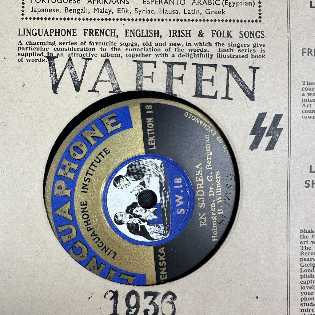 huge set of WAFFEN SS Lazarett scholl RECORDS with 3 SS books in case
