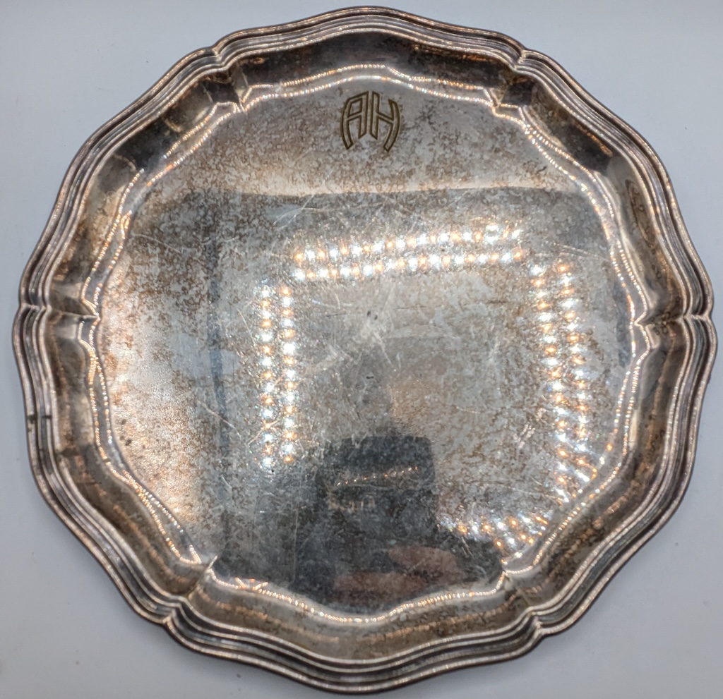 Third reich Adolf hitler AH monogram silverware large TRAY from the ...
