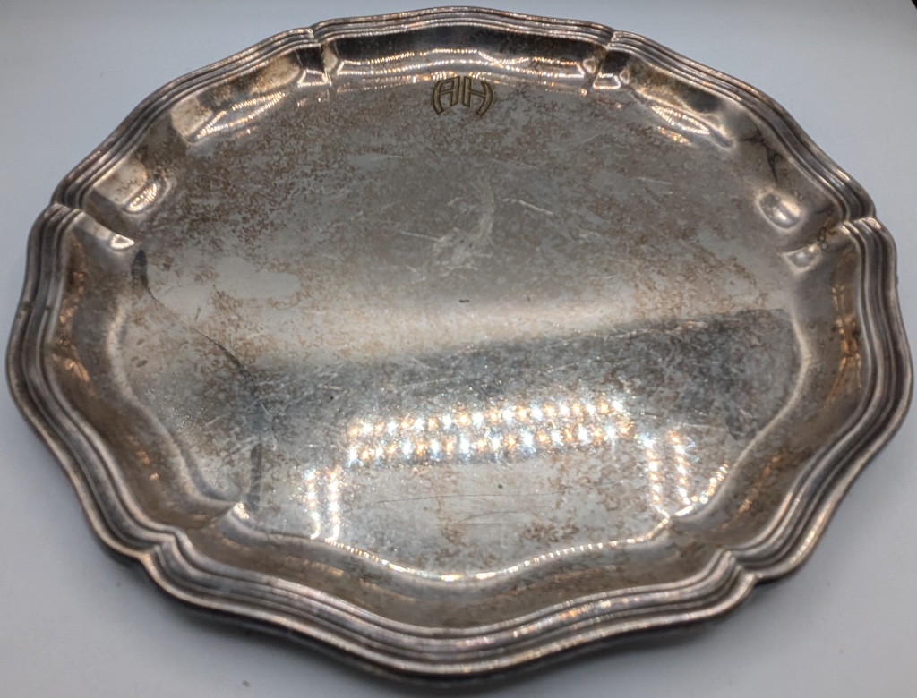 Third reich Adolf hitler AH monogram silverware large TRAY from the ...