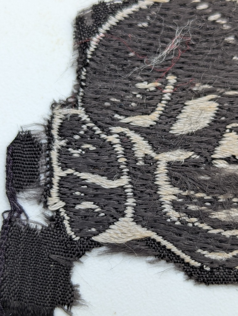 WAFFEN SS TOTENKOPF cloth SKULL insigna for M43 Overseas SS caps SCARCE