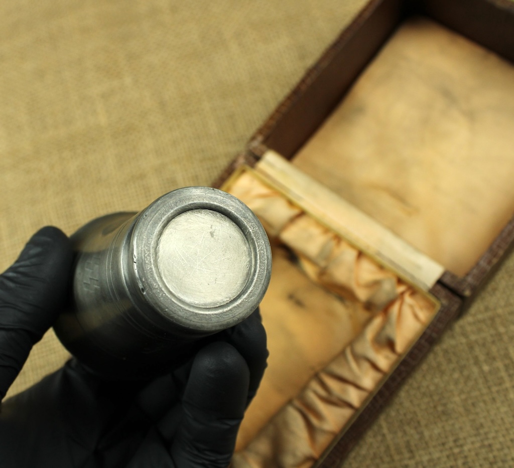 WAFFEN SS TOTENKOPF special officer SS wine cup silverware with SS ...