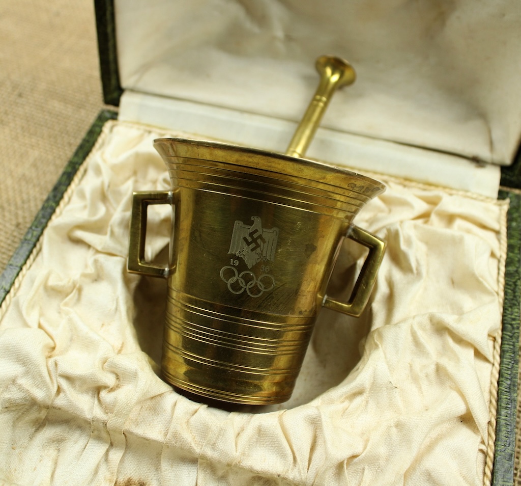 WW2 German Nazi 1936 OLYMPICS GAMES BERLIN ADOLF HITLER NSDAP mortar ...