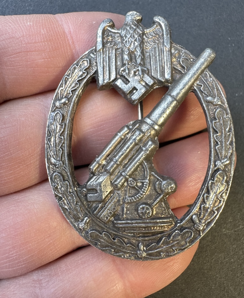 WW2 German Nazi ARMY Heer Wehrmacht FLAK Anti-Aircraft Badge award