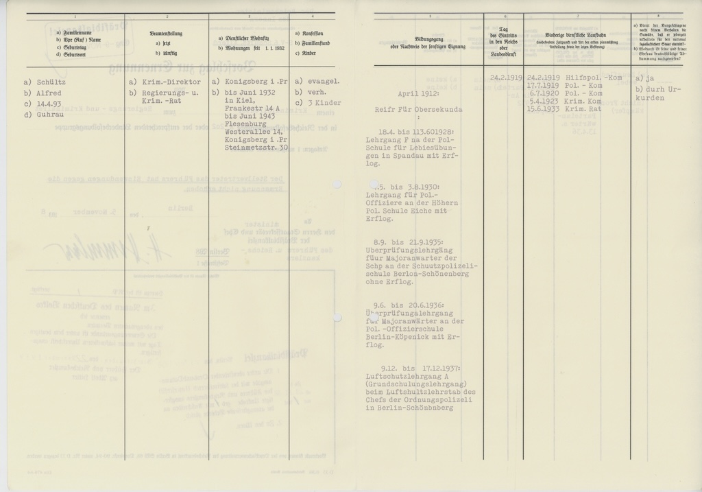 WW2 GERMAN NAZI ORIGINAL WAFFEN SS 2 PAGES PROMOTION DOCUMENT SIGNED BY ...