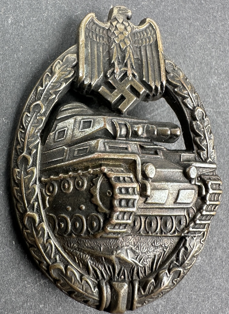 WW2 German Nazi PANZER TANK badge award grossdeutschland grenadier