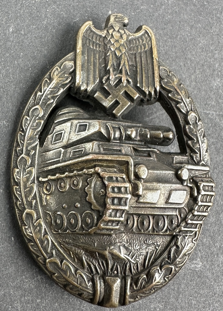 WW2 German Nazi PANZER TANK badge award grossdeutschland grenadier