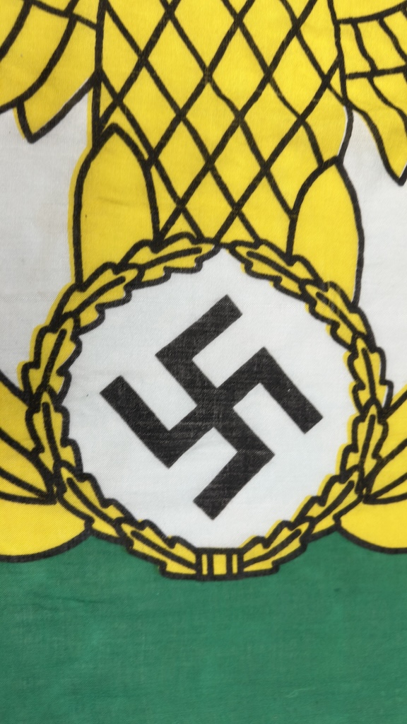 WW2 GERMAN NAZI POLICE POLIZEI DOUBLE SIDE LARGE FLAG GESTAPO WAFFEN SS