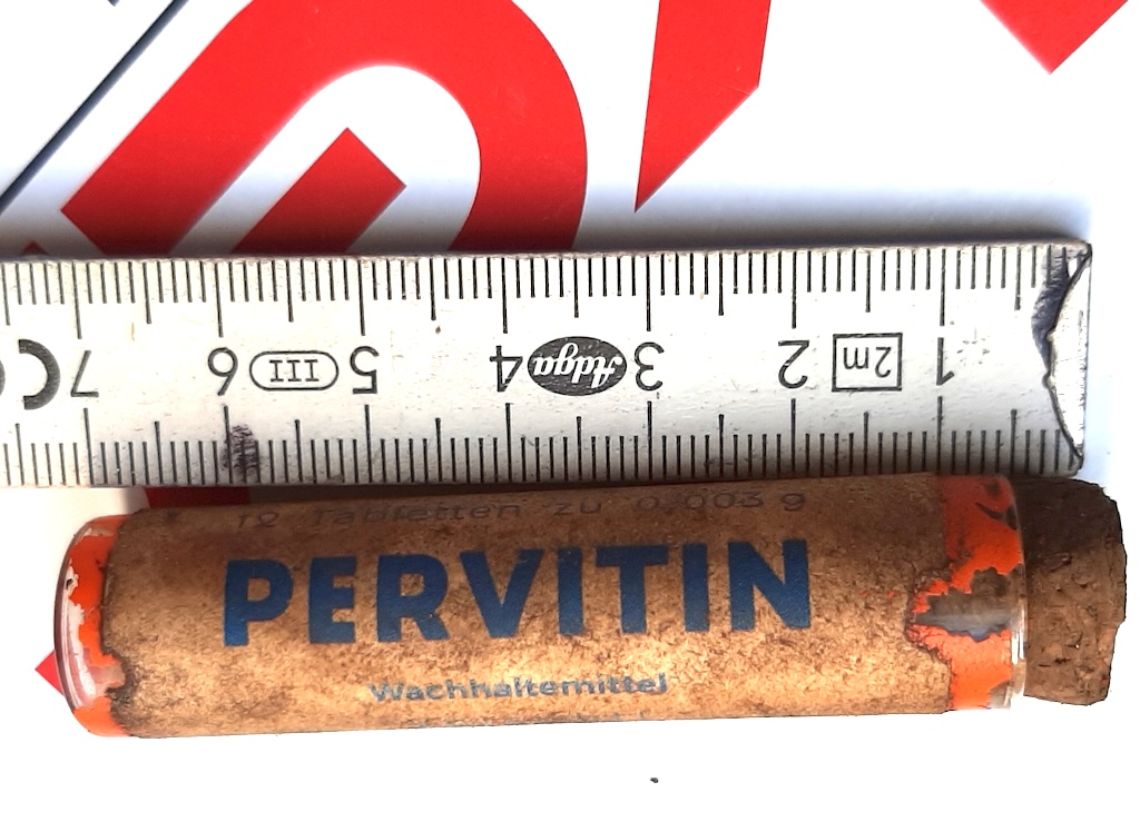 WW2 German Nazi RARE Pervitin tube wehrmacht waffen SS crystal meth ...