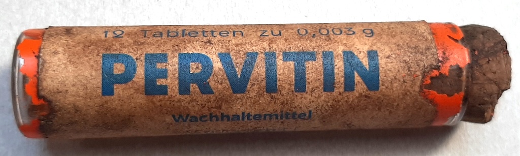 WW2 German Nazi RARE Pervitin tube wehrmacht waffen SS crystal meth ...