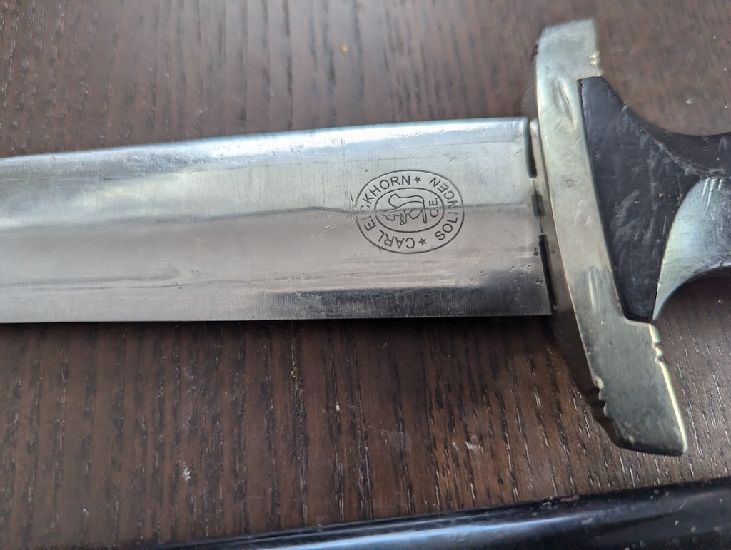 WW2 German Nazi WAFFEN SS enlisted early SS dagger by EICKHORN holy grail