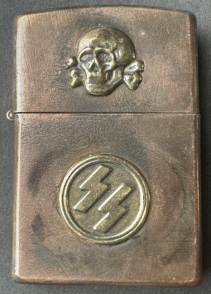 WW2 German Nazi WAFFEN SS TOTENKOPF skull zippo lighter