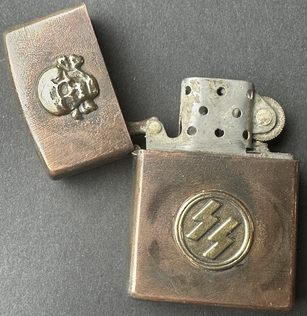 WW2 German Nazi WAFFEN SS TOTENKOPF skull zippo lighter