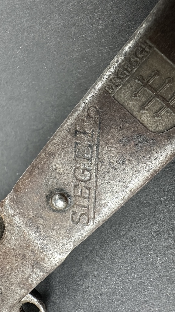 WW2 Holocaust DEGESCH canister opener Zyklon B poison maker company