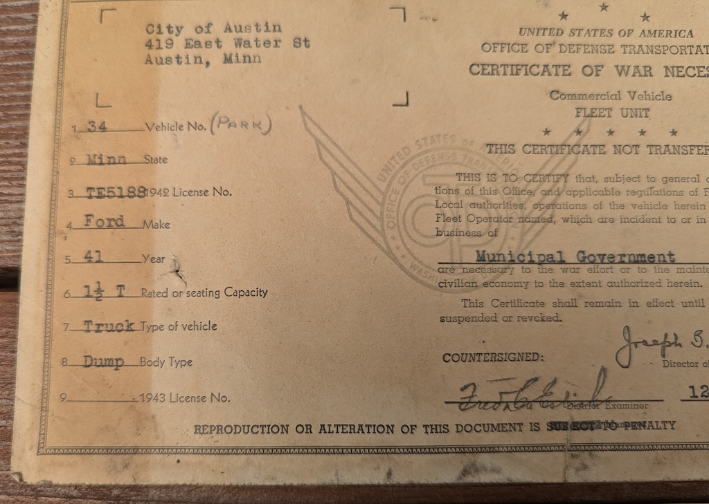 WW2 USA CIVILIAN DEFENCE COUNCIL identification papers set with photo ...
