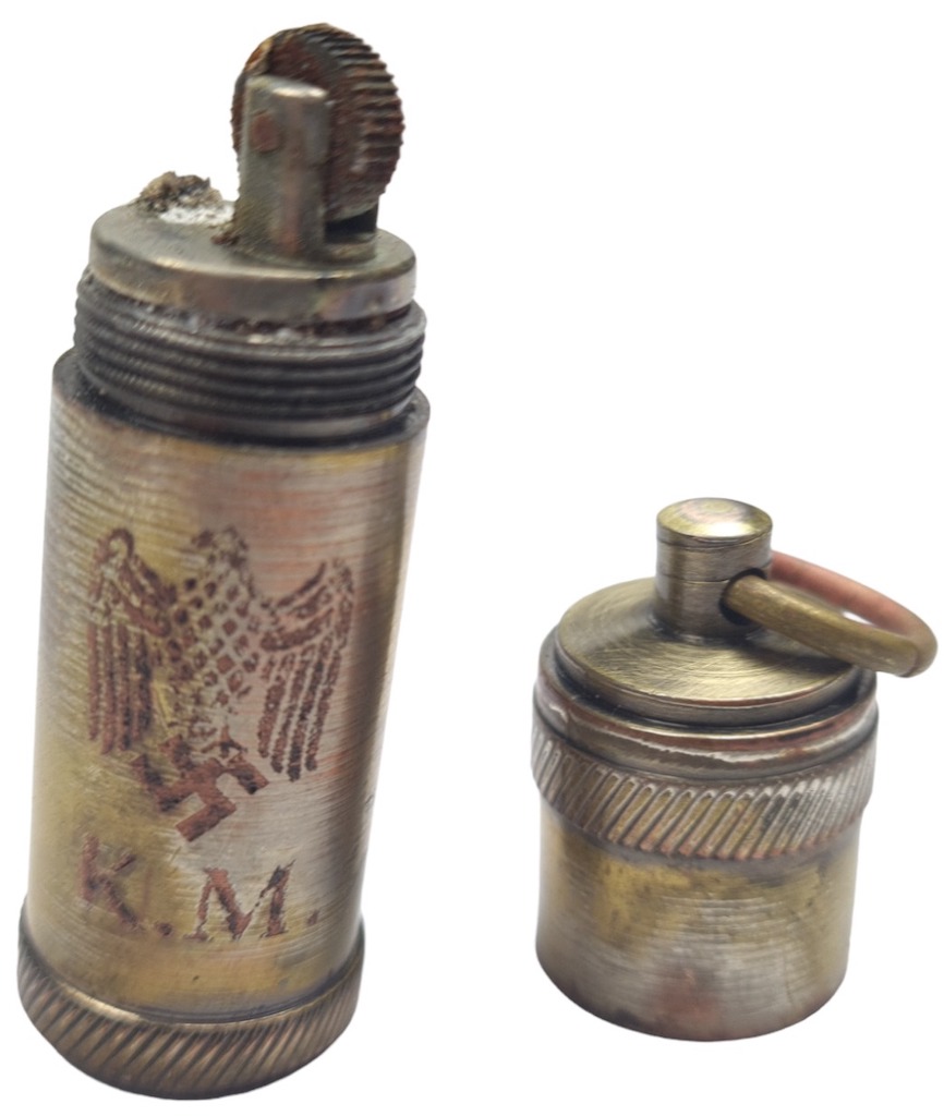 Ww2 German Nazi Afrika Korps field lighter with Third Reich eagle marks