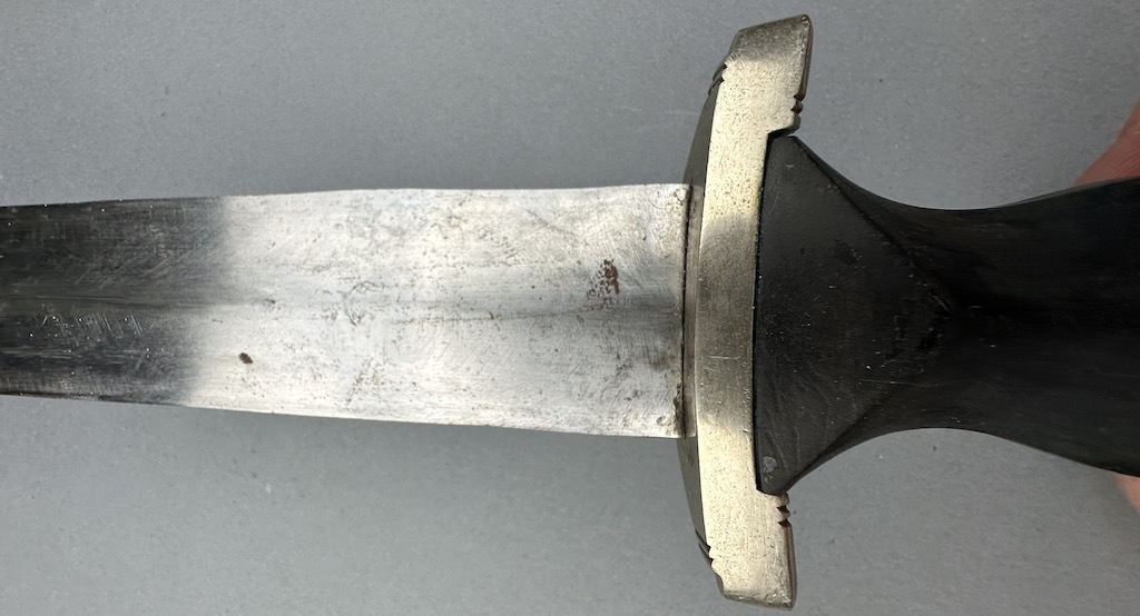 WW2 German Nazi Waffen SS DAGGER early anodized unmarked blade