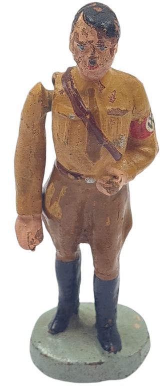 1930s Germany ELASTOLIN ADOLF HITLER moving arm toy figurine wartime RARE