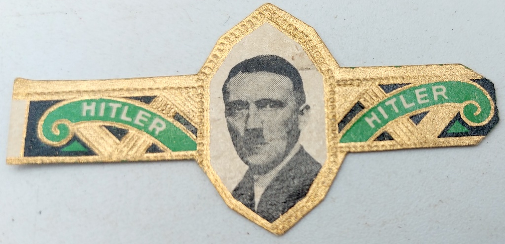 WW2 GERMAN NAZI EARLY 1930S THIRD REICH YOUNG ADOLF HITLER CIGAR LABEL