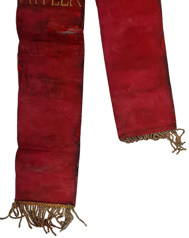 WW2 German Nazi Early NSDAP Adolf Hitler funeral SASH with eagle and AH ...