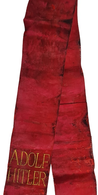 WW2 German Nazi Early NSDAP Adolf Hitler funeral SASH with eagle and AH ...