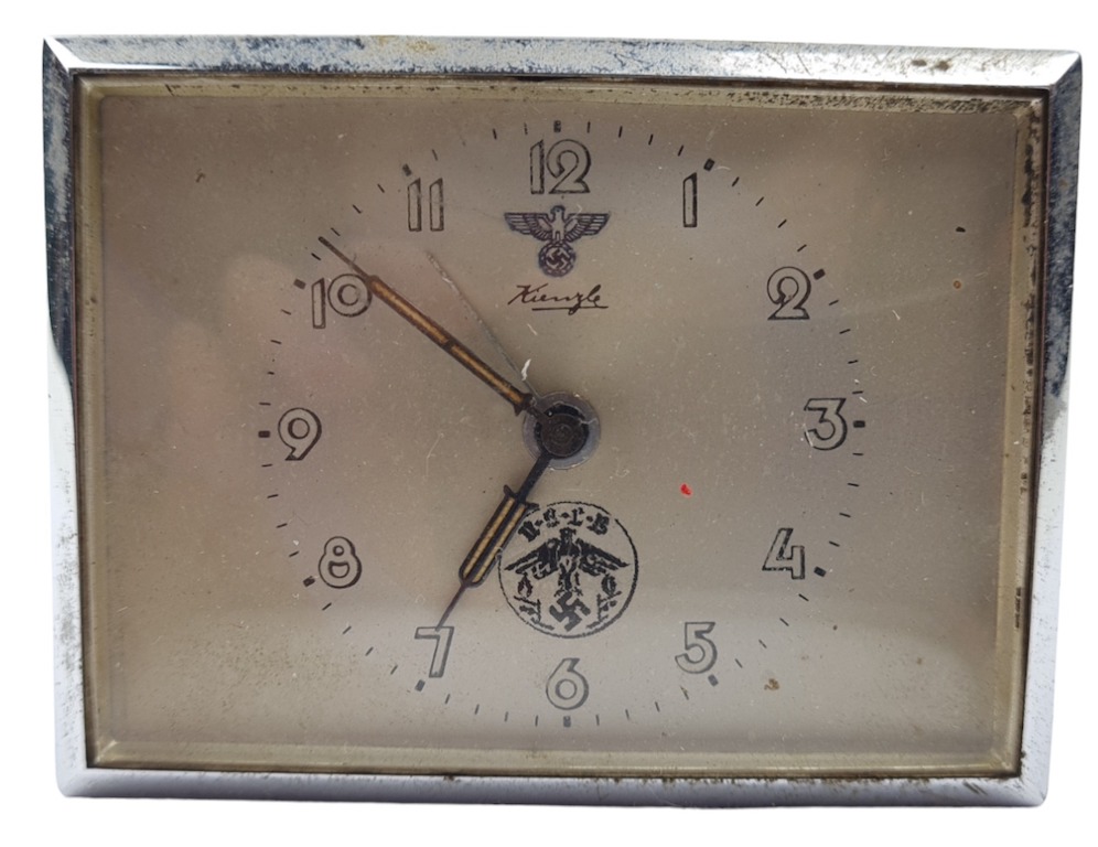 WW2 German Nazi early Third Reich desktop clock WORKING with Eagle ...