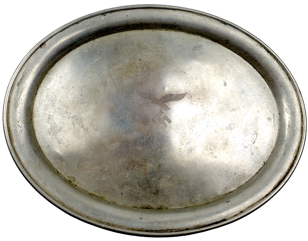 WW2 German Nazi LUFTWAFFE silverware tray marked