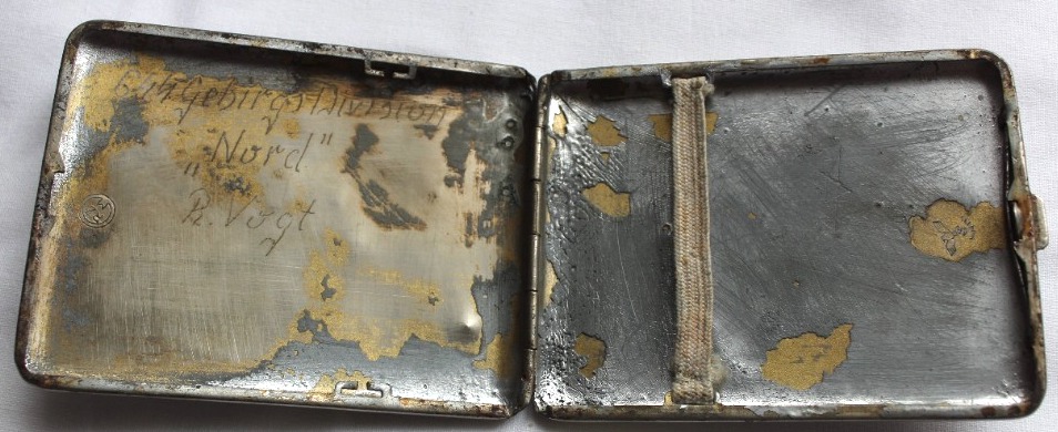 WW2 German Nazi WAFFEN SS 6th SS Mountain Division Nord cigarette case ... WW2 German Nazi WAFFEN SS 6th SS Mountain Division Nord cigarette case ...