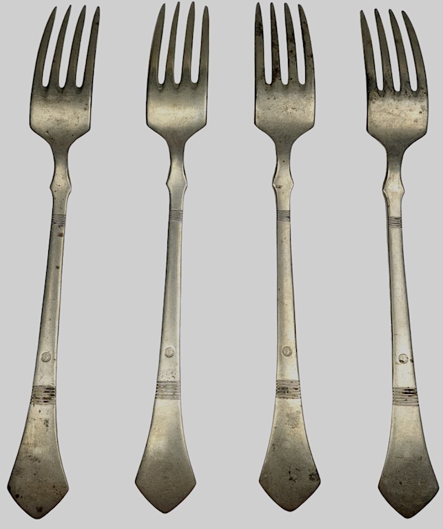 WW2 German Nazi WAFFEN SS silverware cutlery fork marked SS runes ...