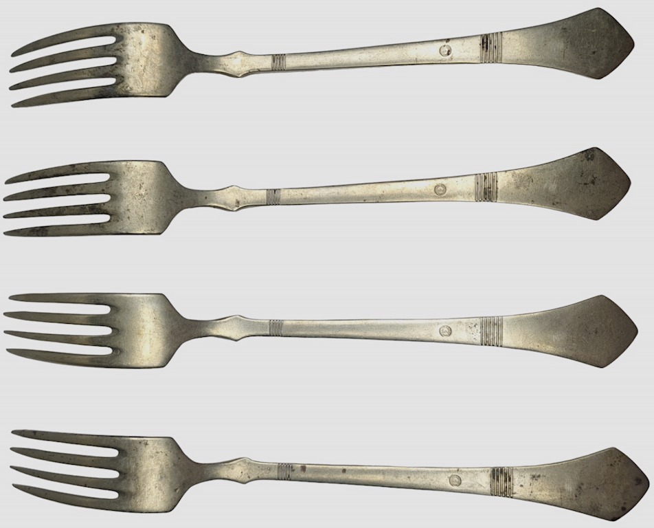 WW2 German Nazi WAFFEN SS silverware cutlery fork marked SS runes ...