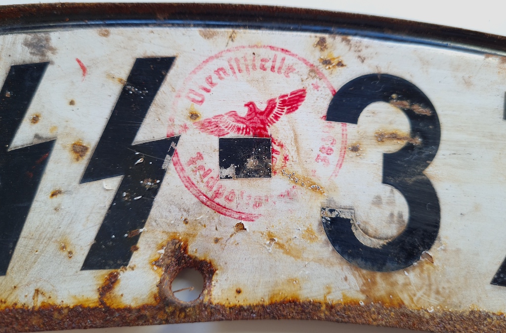 WW2 German Nazi WAFFEN SS TOTENKOPF PANZER eastern campaign relic found ...