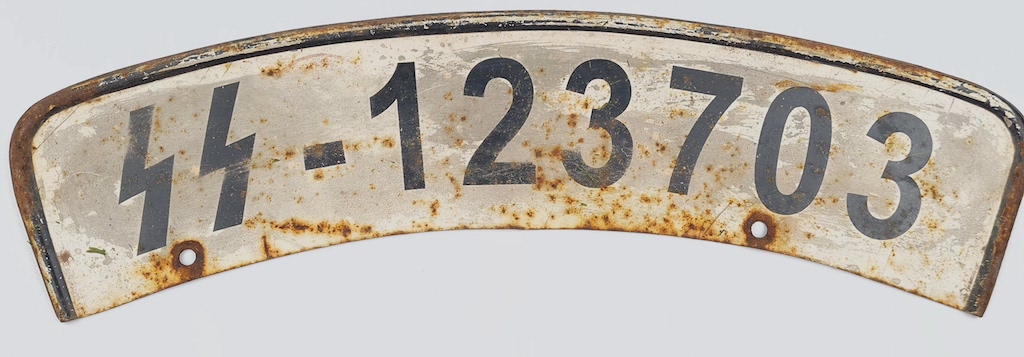 WW2 German Nazi WAFFEN SS Totenkopf Panzer Grenadier motorcycle licence ...