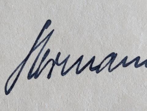 HANDMADE SIGNED ADOLF HITLER AND HERMANN GOERING signature autograph