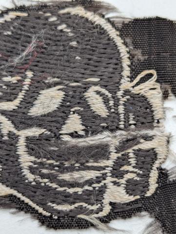 WAFFEN SS TOTENKOPF cloth SKULL insigna for M43 Overseas SS caps SCARCE