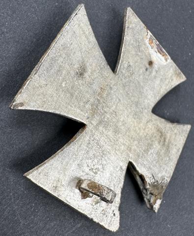 WW2 German Nazi IRON CROSS FIRST CLASS MEDAL AWARD BATTLEFIELD KURLAND ...
