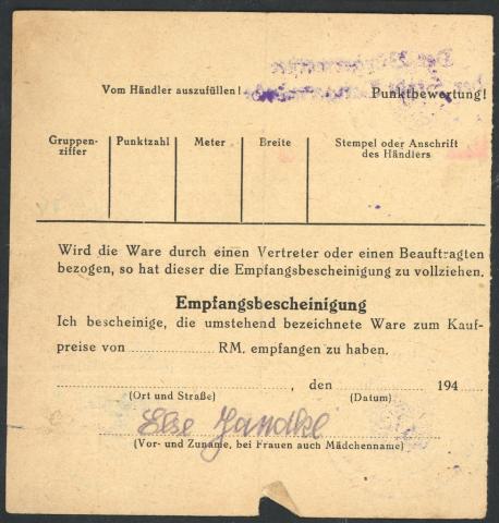 WW2 German nazi order of textile for concentration camp uniforms fabrik ...