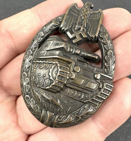 WW2 German Nazi PANZER TANK badge award grossdeutschland grenadier