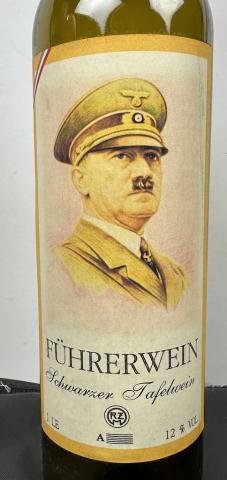 WW2 German Nazi SCARCE Adolf Hitler Third Reich Fuhrer wine bottle with ...