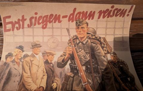 WW2 German Nazi WAFFEN SS WEHRMACHT recruitment propaganda wall poster ...